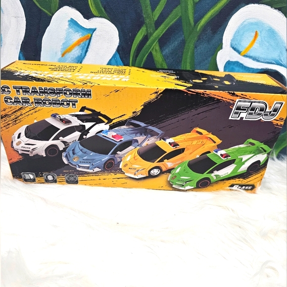 FDJ | Toys | Rc Cars Transform Remote Control Car Transforming Police ...